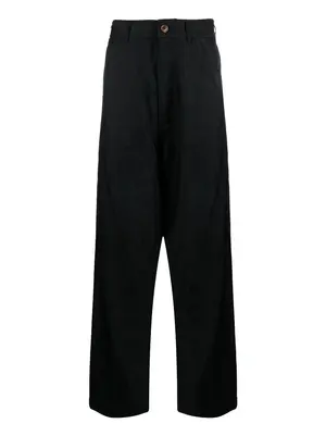 BLACK COMME DES GARÇONS High-waisted Trousers - Black