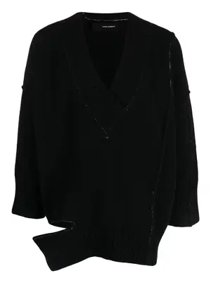 Isabel Benenato Cut-out Jumper - Black
