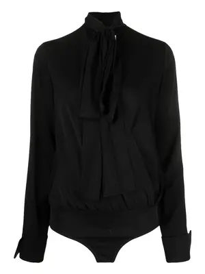 Sportmax Bow-detail Bodysuit - Black