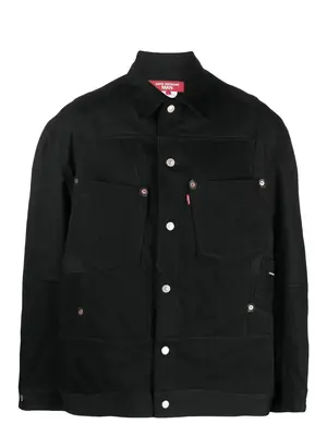 Junya Watanabe Buttoned Cotton Shirt Jacket - Black