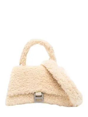 Balenciaga Small Hourglass Top Handle Bag - Tan