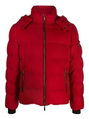 MOORER Brett Hooded Down Jacket - Red