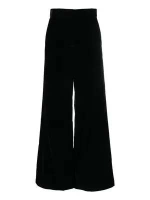 MSGM High-waisted Flared Trousers - Black
