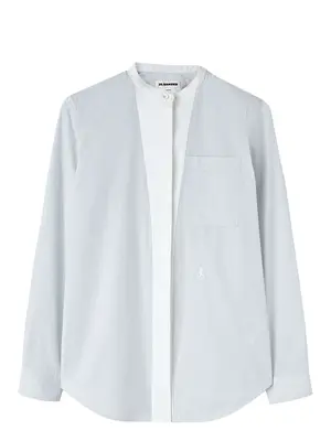 JIL SANDER Striped Cotton Shirt - White