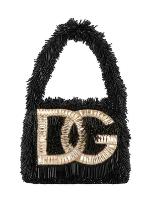 Dolce & Gabbana Crystal-embellished Crossbody Bag - Black