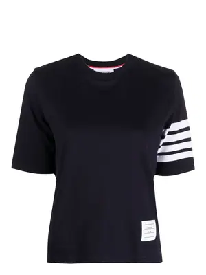 Thom Browne 4-bar Stripe 2003-print T-shirt - Blue