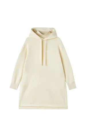 JIL SANDER Jil Sander Knitted Hoodie With Side Slits Neutrals