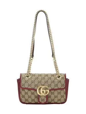 Gucci Gg Marmont Matelassé Shoulder Bag - Red