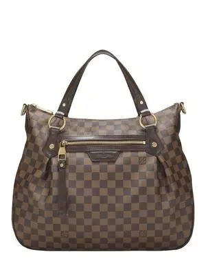 LOUIS VUITTON Damier Ebene Evora - Brown