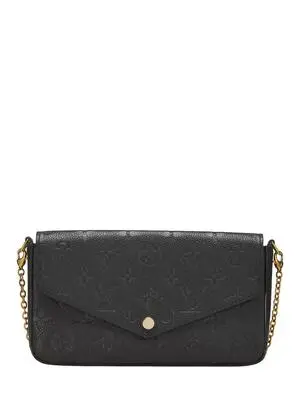 LOUIS VUITTON Monogram Empreinte Pochette Félicie - Black