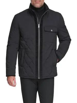 Andrew Marc Amberg Water Resistant Jacket - Black