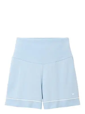 PETITE PLUME Luxe Pima Cotton Maternity Shorts - Periwinkle