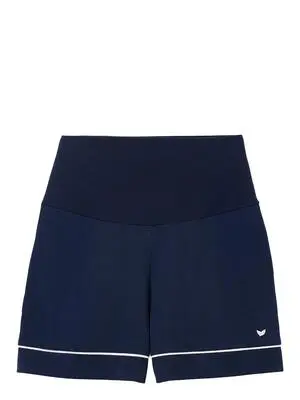 PETITE PLUME Luxe Pima Cotton Maternity Shorts - Navy