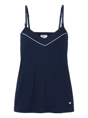PETITE PLUME Luxe Pima Cotton Maternity/nursing Camisole - Navy