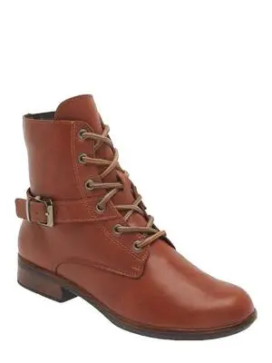 Naot Naot Alize Zip Combat Boots Brown Peanut Leather