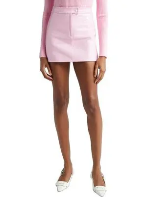 COURREGES Courrèges Re-edition Vinyl Miniskirt Rose