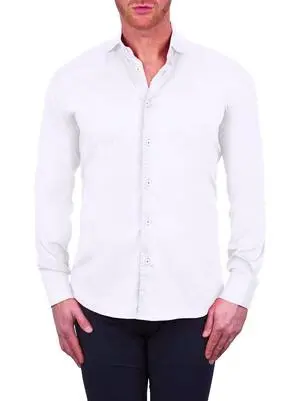 MACEOO Einstein Stretch Cotton-blend Button-up Shirt