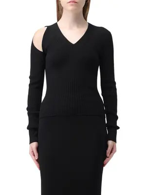 Alexander McQueen Sweater With Cut-out Detail - Black