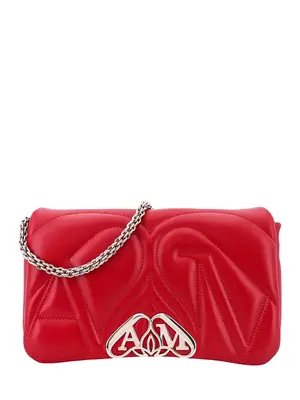 Alexander McQueen Alexander Mcqueen Seal Bag With Quilted Monogram Red