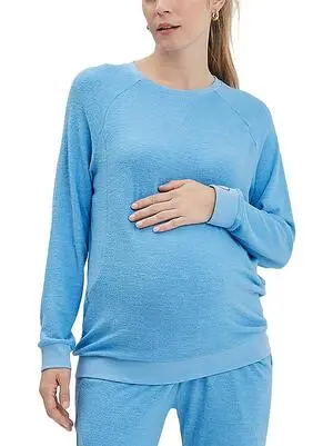 NOM MATERNITY Nursing Sweatshirt Bluebell