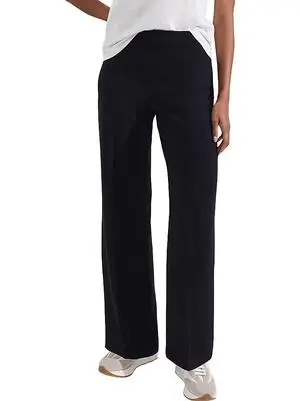 HOBBS LONDON Stevie Wide Leg Trousers - Navy