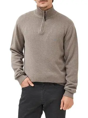 Rodd & Gunn Quarter-zip Sweater - Almond