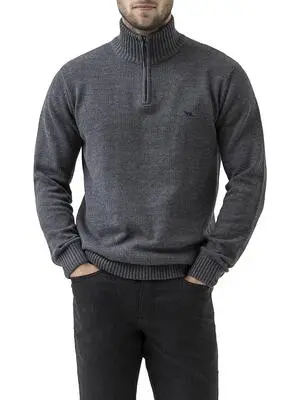 Rodd & Gunn Rodd & Gunn Merrick Bay Quarter-Zip Sweater Granite