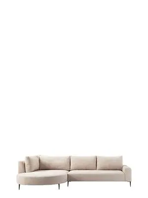 CHATEAU D'AX Giacomo 2-piece Sectional - W Cream