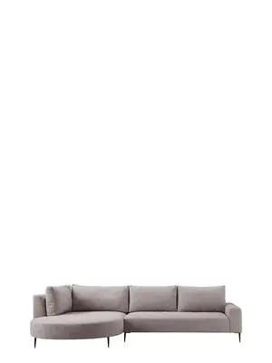 CHATEAU D'AX Giacomo 2-piece Sectional - X Dark Grey