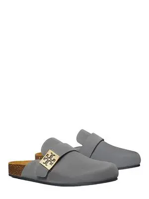 Tory Burch Mellow Suede Mules Charcoal
