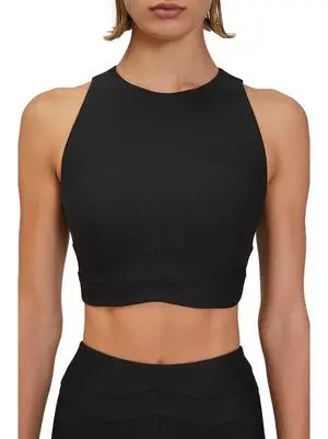 Devon Windsor Tatum Crop Top - Black