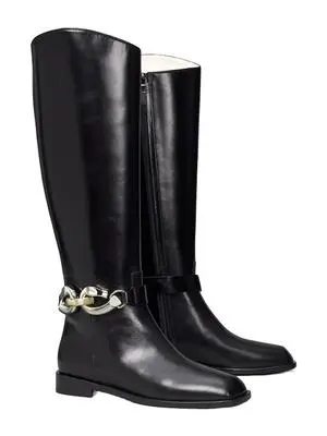 Tory Burch Jessa Riding Boots - Perfect Black