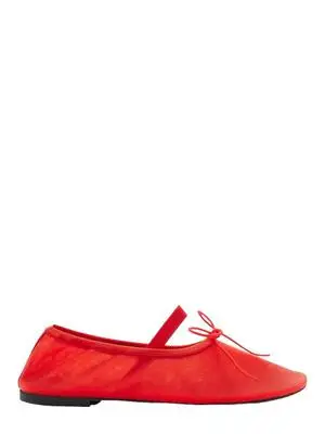 Proenza Schouler Glove Mesh Mary Jane Ballet Flats - Red
