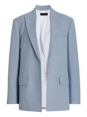 Proenza Schouler Devon Oversized Blazer Light Blue