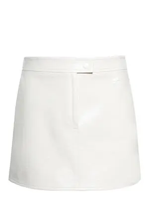 COURRÃ¨GES Courrèges Vinyle Re-edition Mini Skirt - Blanc Casse
