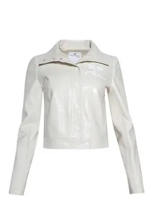 COURRÃ¨GES Courrèges Vinyle Reedition Jacket Blanc Casse
