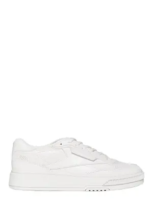 REEBOK Club C Cracked Leather Sneakers - White