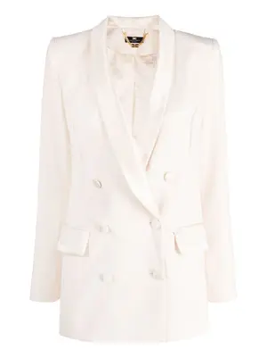 Elisabetta Franchi Double-breasted Blazer - Neutrals