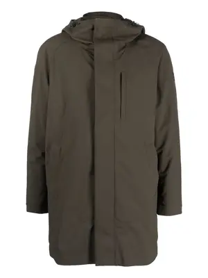 Paul & Shark Long-line Parka Coat - Green