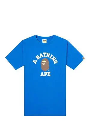 A BATHING APE College Tee - Blue