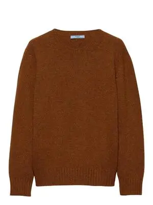 Prada Prada Cashmere And Virgin Wool Sweater Tabacco