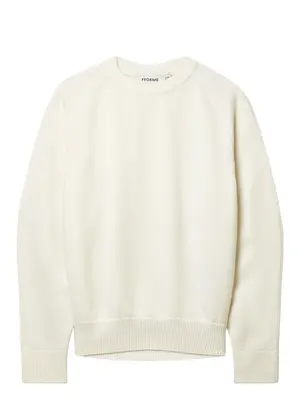 FFORME Net Sustain Hannah Pleated Cashmere Sweater - Off-white