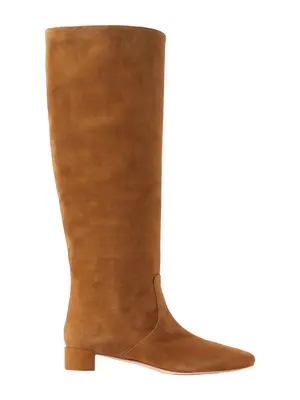 LOEFFLER RANDALL Indy Suede Knee Boots - Brown