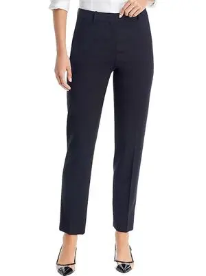 BOSS Tilunah Wool Straight Pants - Black