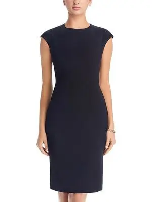 BOSS Dironah Wool Sheath Dress - Black