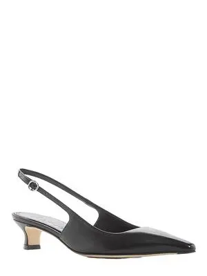 AeydĒ Catrina Slingback Kitten Heel Pumps - Black