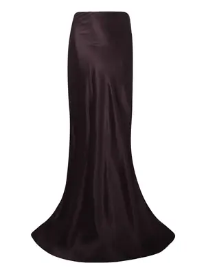 ANN DEMEULEMEESTER Madeleen Satin Maxi Skirt - Purple