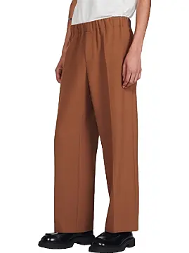 Sandro Wide Leg Trousers Caramel