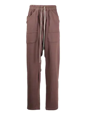 Rick Owens Drawstring-waistband Drop-crotch Trousers - Purple