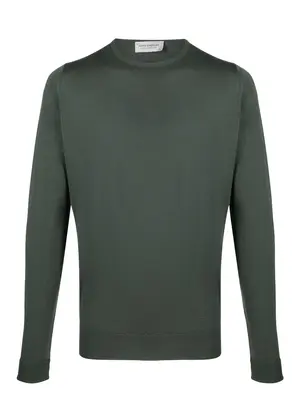 John Smedley Marcus Wool Jumper - Green
